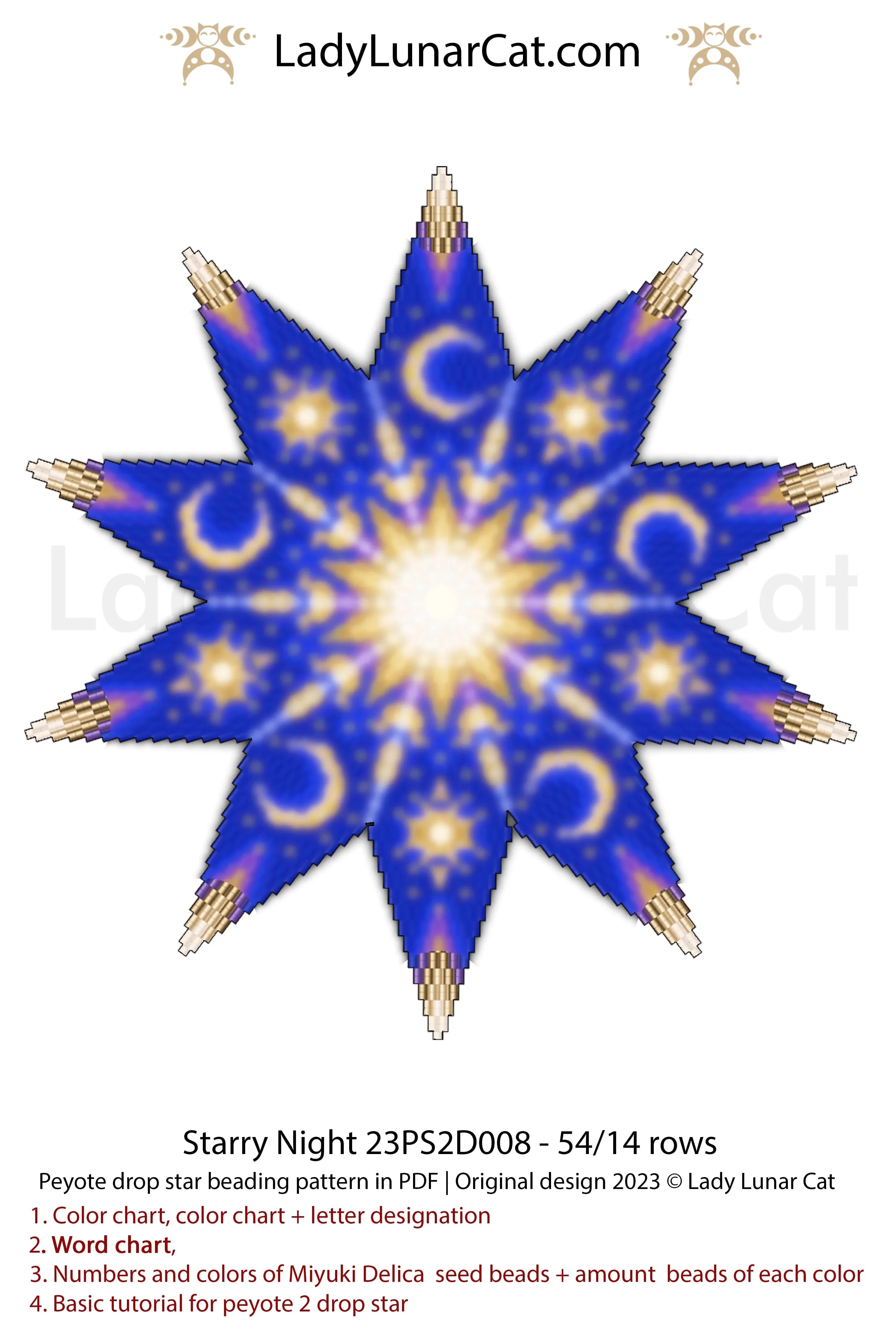 Basic tutorial for 3D peyote star, triangle and pod beading pattern ...