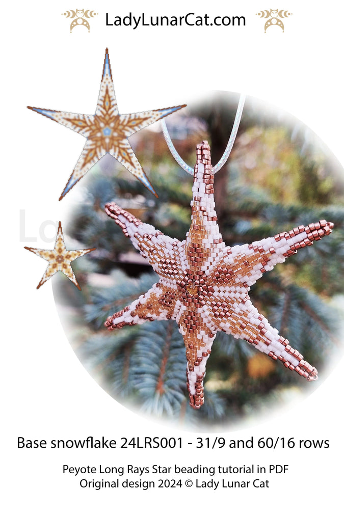 Long Rays Star basic peyote tutorial for beading - Beginner-Friendly p ...
