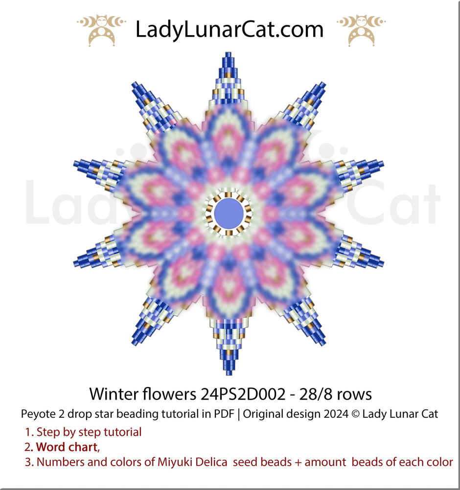 Peyote 2 drop star patterns – LadyLunarCat